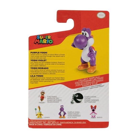 Jakks Pacific | Toys | World Of Nintendo 25 Super Mario Purple Yoshi ...